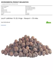 Environmental Product Declarations (EPD) | Leca UK